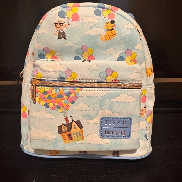 Loungefly | Bags | Loungefly Up Blue Mini Backpack Whimsical Design ...
